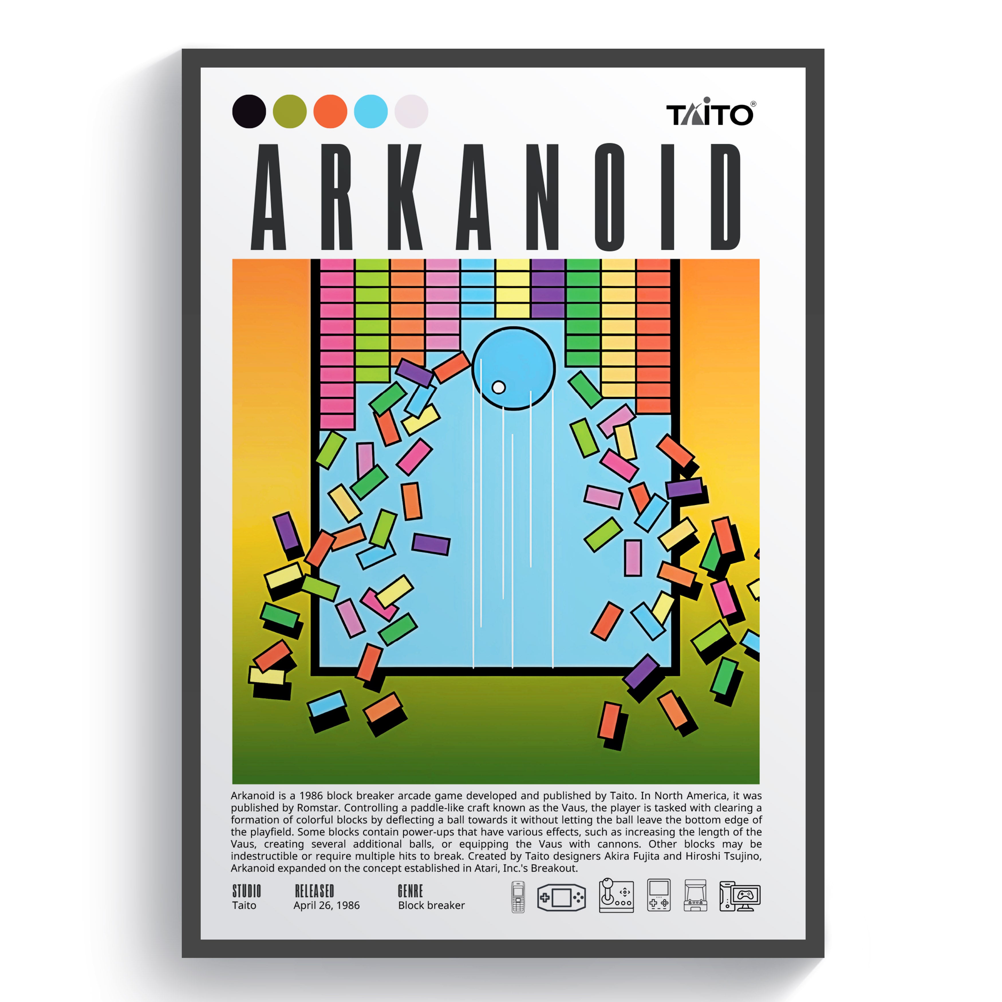 Arkanoid Game Posters | Gaming Poster for Wall – 98types