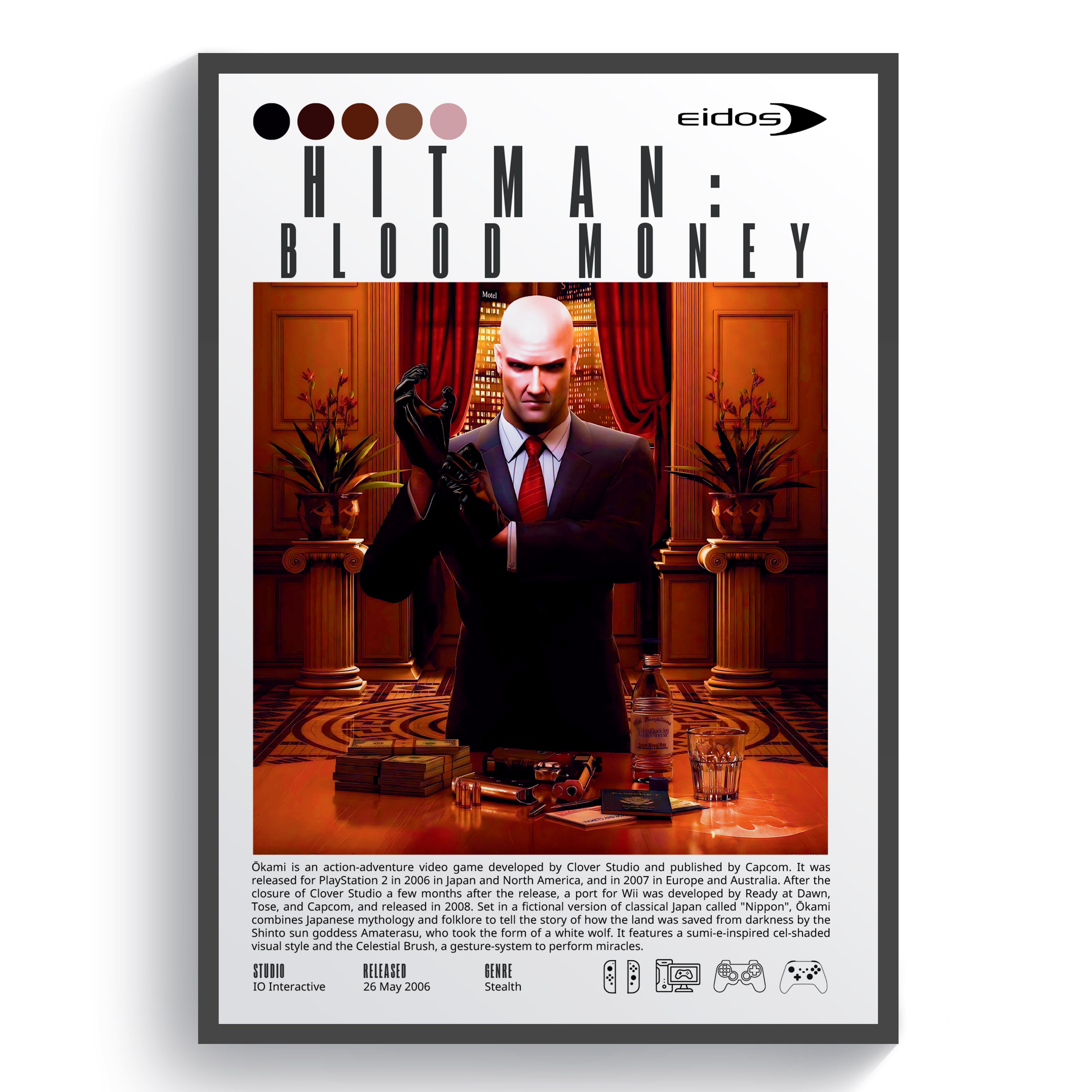 Hitman Blood Money Video Game Posters | Gaming Poster for Wall – 98types