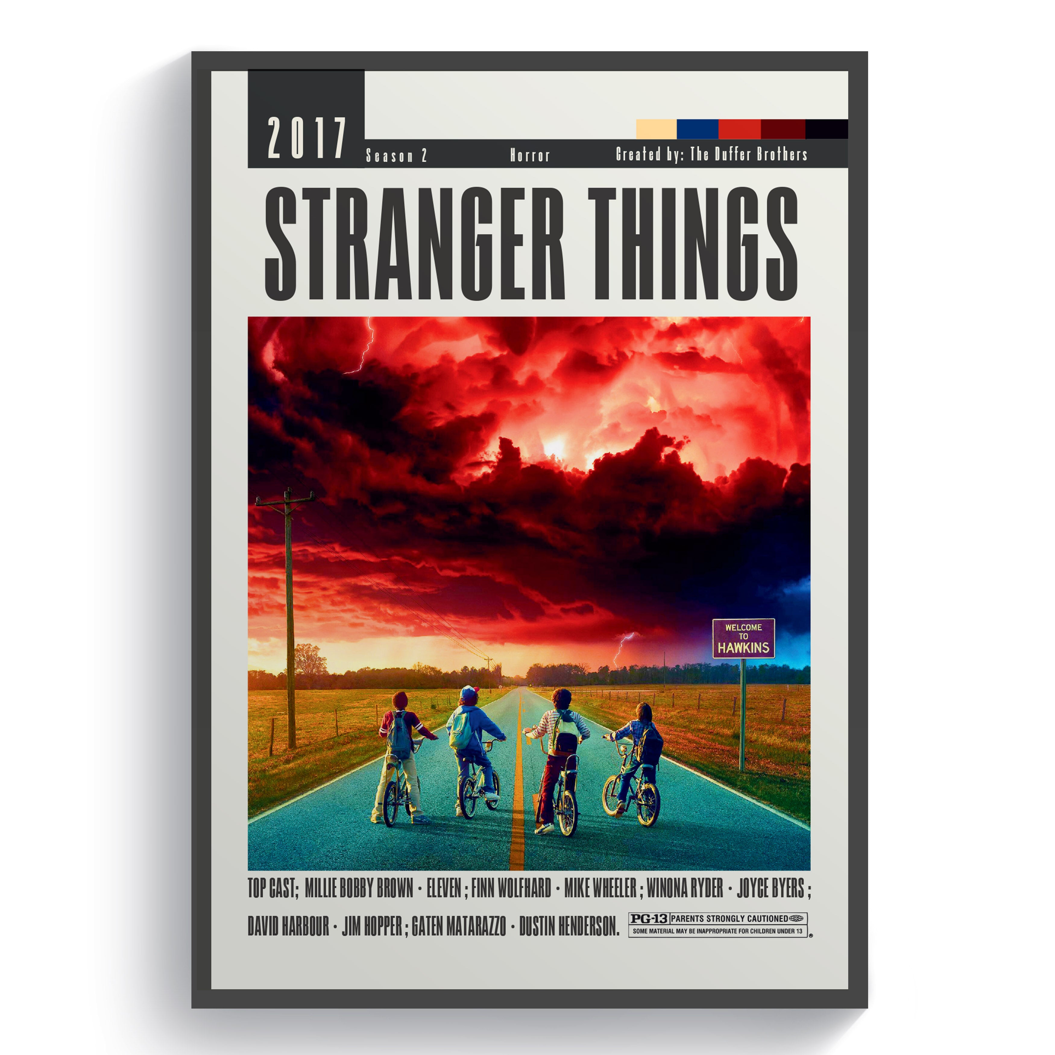 Stranger Things Season 2 Poster Movies | Modern Wall Decor poster – 98types