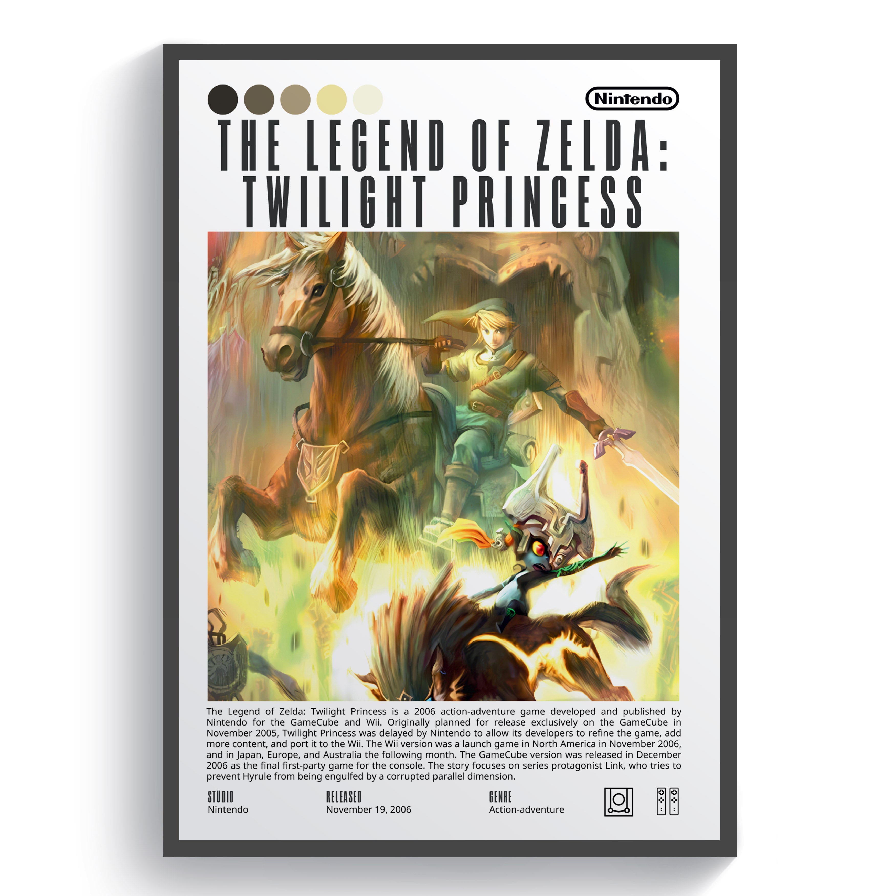 The Legend of Zelda Twilight Princess Video Game Posters | Gaming ...